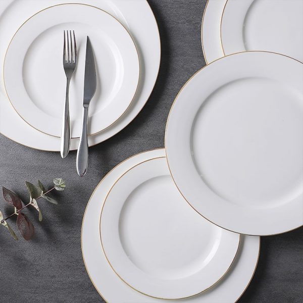 Gold Rimmed Dinner Plates a Touch of Elegance for Any Meal