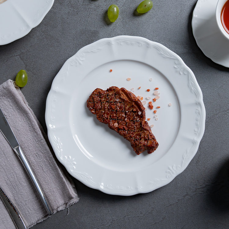 Vintage Floral Dinner Plates | White Porcelain | Fine Dining ...