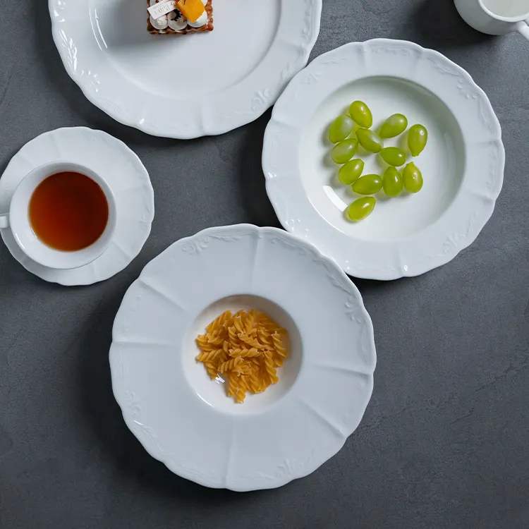 Fine Porcelain Flower Shaped Plate Sets - Royalware China