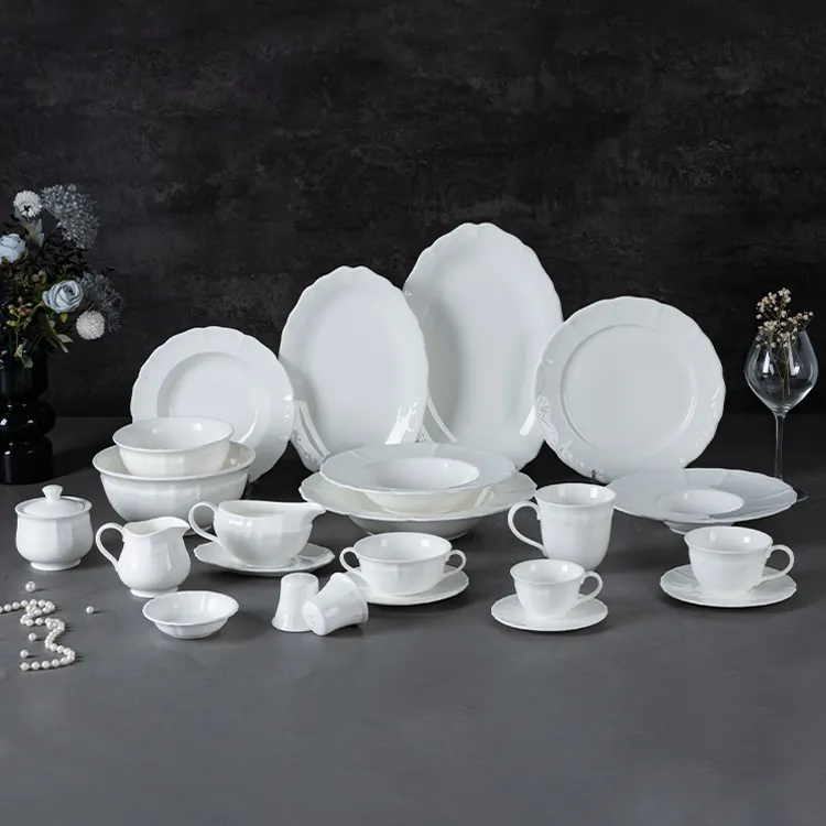 Fine Porcelain Flower Shaped Plate Sets - Royalware China