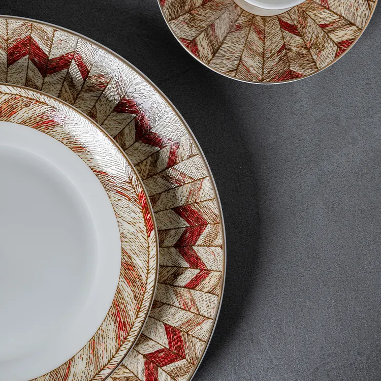 Retro Bone China Dinner Plate & Tableware - Royalware China