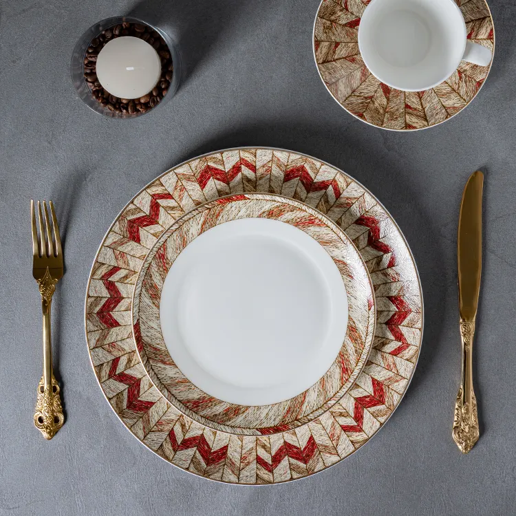 Retro Bone China Dinner Plate & Tableware - Royalware China